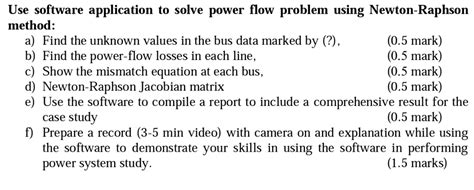 Use Software Application To Solve Power Flow Problem