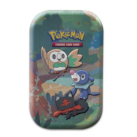 Pokémon TCG Celebrations Mini Tin Rowlet Litten Popplio Pokémon
