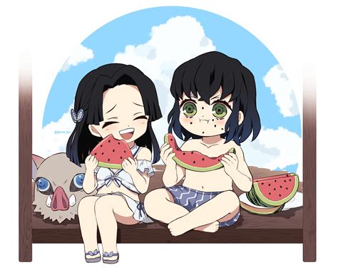 Hashibira Inosuke And Kanzaki Aoi Kimetsu No Yaiba Drawn By Pori Kmt Pori Danbooru