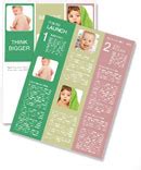 Isolated White Background Photo Of A Naked Baby Boy Newsletter Template