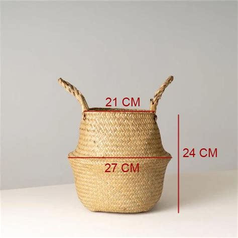 Seagrass Basket Woven Seagrass Basket Braided Rope Basket For Storage