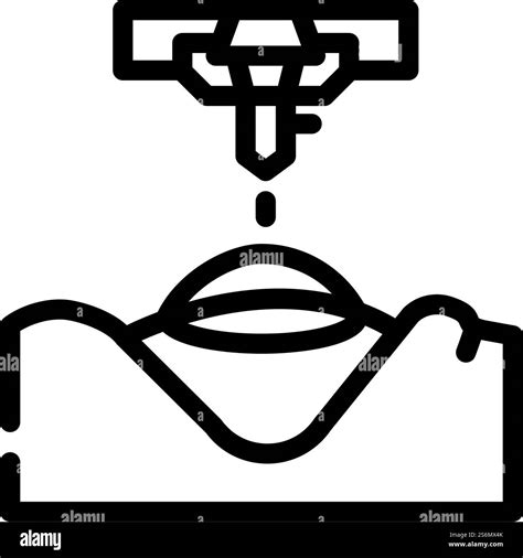 Laser Correction Ophthalmology Line Icon Vector Laser Correction Ophthalmology Sign Isolated