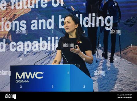 Shanghai China June 28 2023 Meng Wanzhou Delivers A Keynote