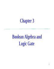 Chapter Boolean Algebra Logic Gate Ppt Chapter Boolean Algebra And Logic Gate Topics