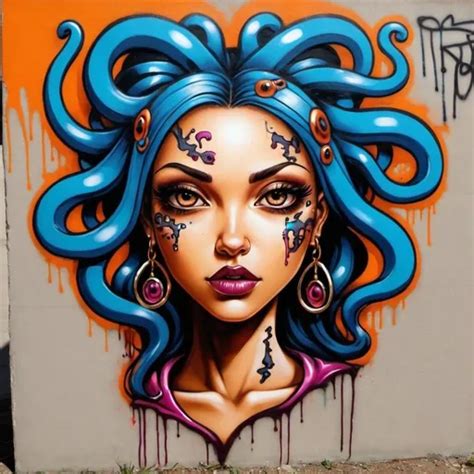 A Graffiti Female Charachter Custom Art Sedusa Ador