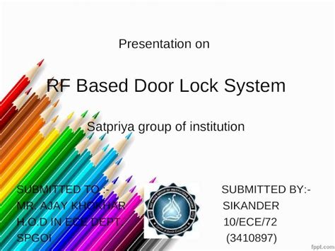 Ppt Rf Bases Door Lock System Dokumen Tips