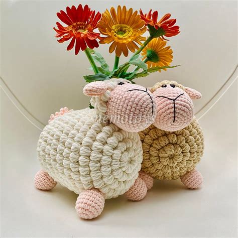 CỪU Ú NU Thú bông bằng len handmade Thú len Amigurumi Búp bê len h NemoToys NemoHandmade