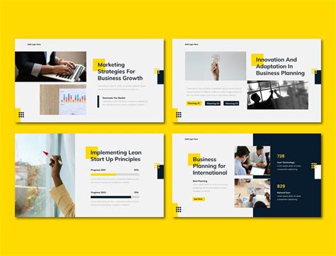 Corporate Business Presentation Slides Template Company Profile Presentation Slide Editable