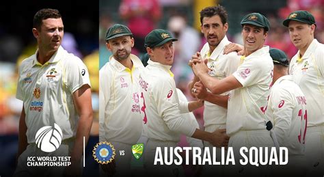 Australia Confirm Wtc Final 2023 Squad Josh Hazlewood David Warner