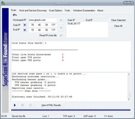 Port Scanning Networking Tool SuperScan GHacks Tech News