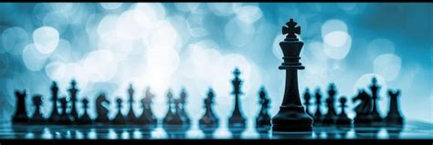 Premium Photo Chess King Dominating The Board Under Ambient Bokeh