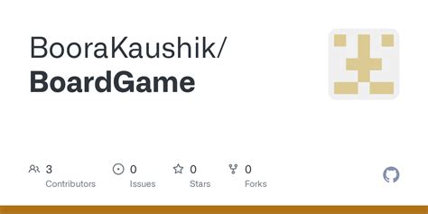 Github Boorakaushikboardgame