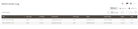 Magento 2 Admin Action Log Extension Admin Activity Magespark
