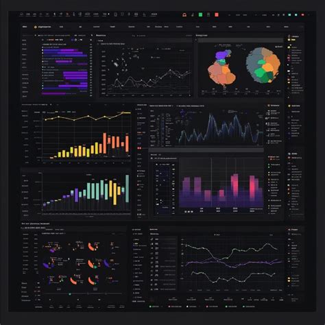 a detailed analytics dashboard with various data metrics premium ai