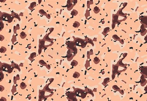 Classic Desert Camouflage Pattern Stock Vector Illustration Of Repeat