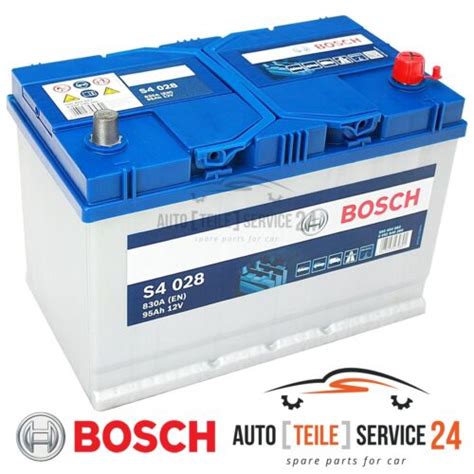 Starterbatterie Bosch 0092S40280 S4 für Citroën Daf Ford Mercedes Benz ...