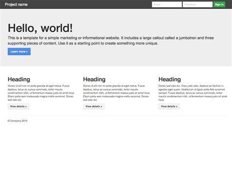 Getting Started · Todc Bootstrap