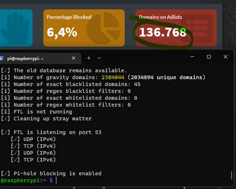 Mismatch Between Adlist Shown In Webgui And Terminal Rpihole