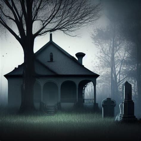 Creepy Abandoned House And Cemetery Rnightcafe