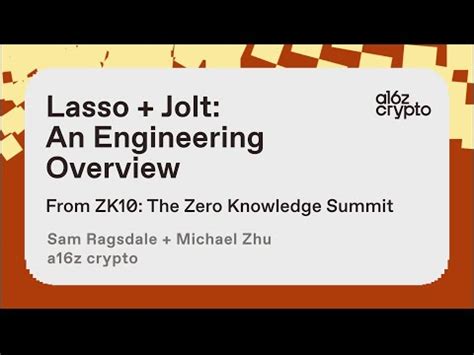 Lasso Jolt An Engineering Overview Video Summary And Q A Glasp
