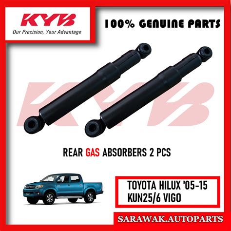 KYB Toyota Hilux 2005 2015 Kun25 6 Vigo Rear Gas Absorber 2 Pcs