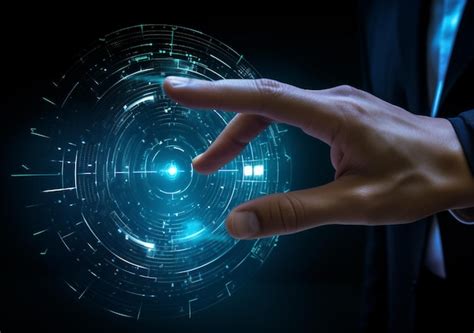 Premium Photo Screen Connection Innovation Abstract Business Code