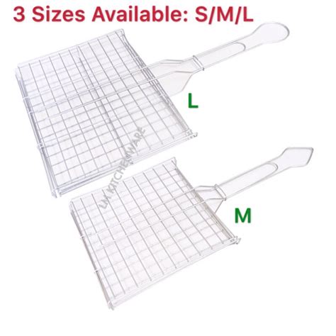 Bbq Clipper Netting Bbq Equipment Barbeque Grill Net Penyepit Bbq Pembakar Ikan Panggan