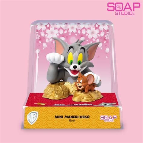 Tom And Jerry Mini Maneki Neko Bust