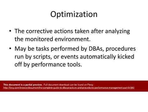 The Complete Guide To Dba Practices And Procedures Performance