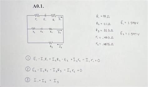 Solved Part 2 Kirchloff S Loop Law Q2 1 Plugging In Your Chegg Com