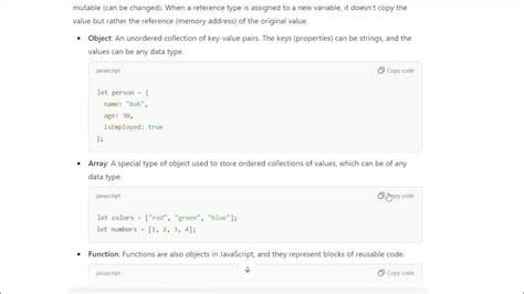 Explain Datatypes In Javascript Youtube