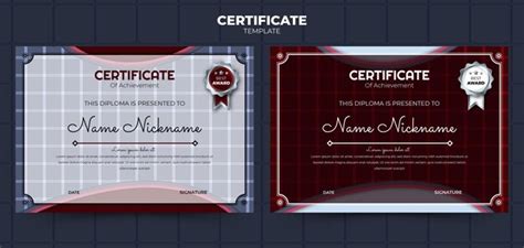 Premium Vector Vintage Pattern Texture Background Set Certificate