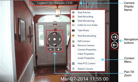 webcam monitor camera preview controls