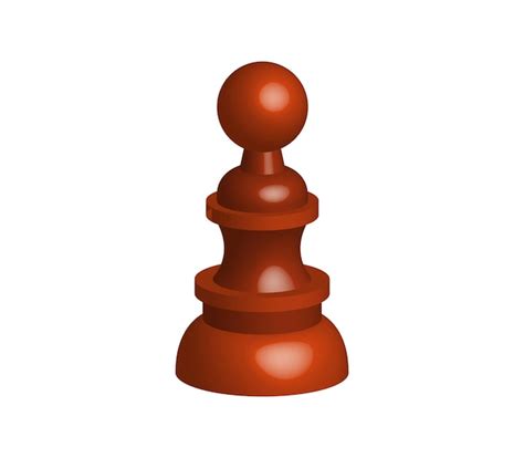 Premium Vector Three Dimensional Chess Pawn