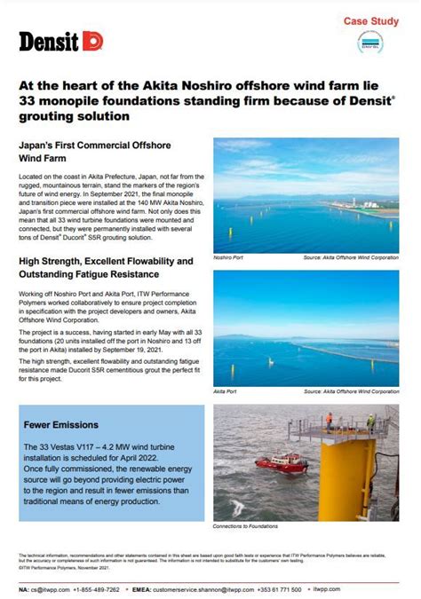 Itw Performance Polymers On Linkedin Grouting Offshorewind Grout
