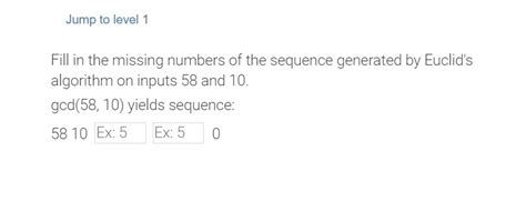 Solved Jump To Level 1 Fill In The Missing Numbers Of The