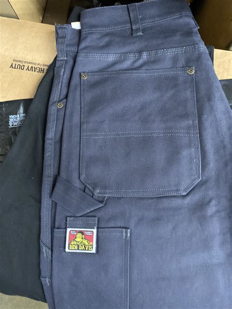 Ben Davis Carpenter All Cotton Heavyweight New Denim Blue And Black Ebay Uk
