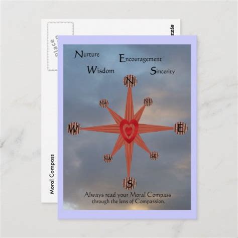 Moral Compass Postcard Zazzle
