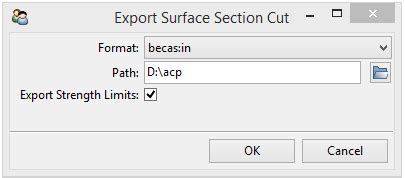 Section Cut Export