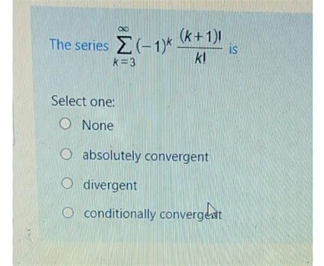 Answered K 1 The Series 1 K K 3 Bartleby
