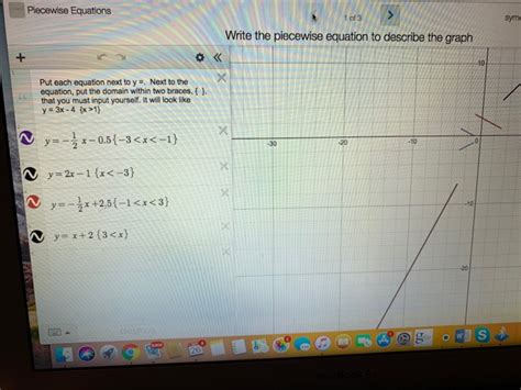 Solved Piecewise Equations 1 Of 3 Syme Write The Piecewise Chegg
