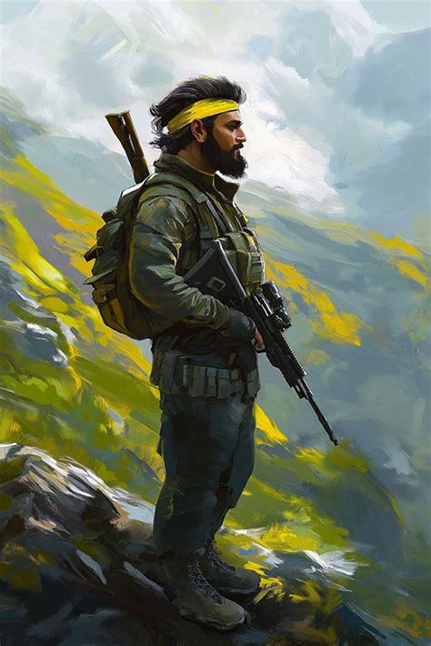 نقاشی دیجیتال رزمنده