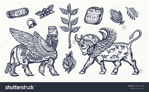Lamassu Drawing