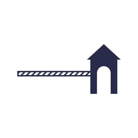 Airport Security Checkpoint Gate Limiting Access Vector Image