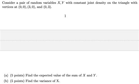solved consider a pair of random variables x y with constant