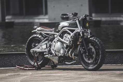 One Off Kawasaki Er 6f Replaces Stock Bodywork With Custom Cafe Racer