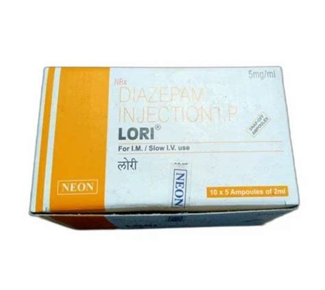 5mg Lori Injection Treatment Short Term Anxiety Packaging Size 10 5