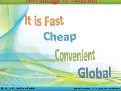 Advantage And Disadvantage Of Internet BATRA COMPUTER CENTRE PPT