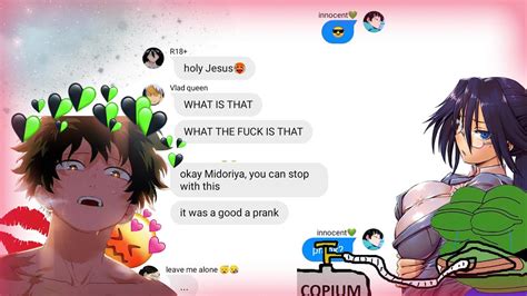 Deku Enters The Chat DADDY DEKU BNHA MHA TEXT YouTube