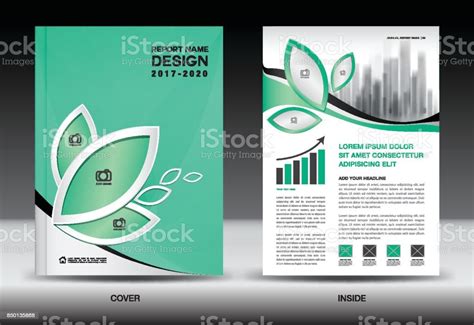 Sampul Laporan Tahunan Template Selebaran Brosur Bisnis Desain Sampul